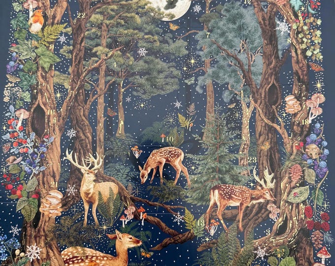 Enchanted Forest Large Christmas Advent Calendar With Envelope FREE UK ...