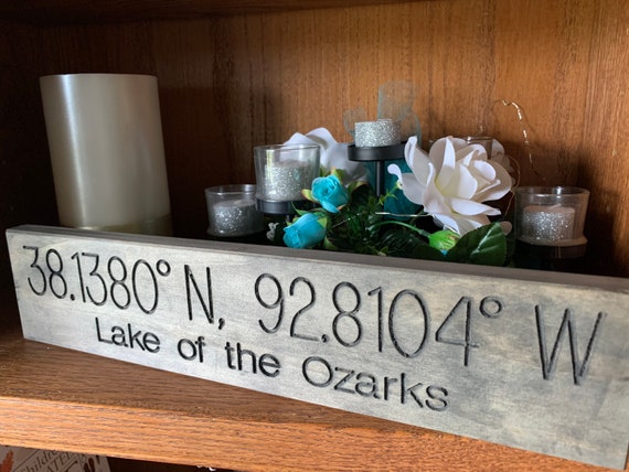 Custom Latitude Sign New Home Gift GPS Coordinates Routed - Etsy