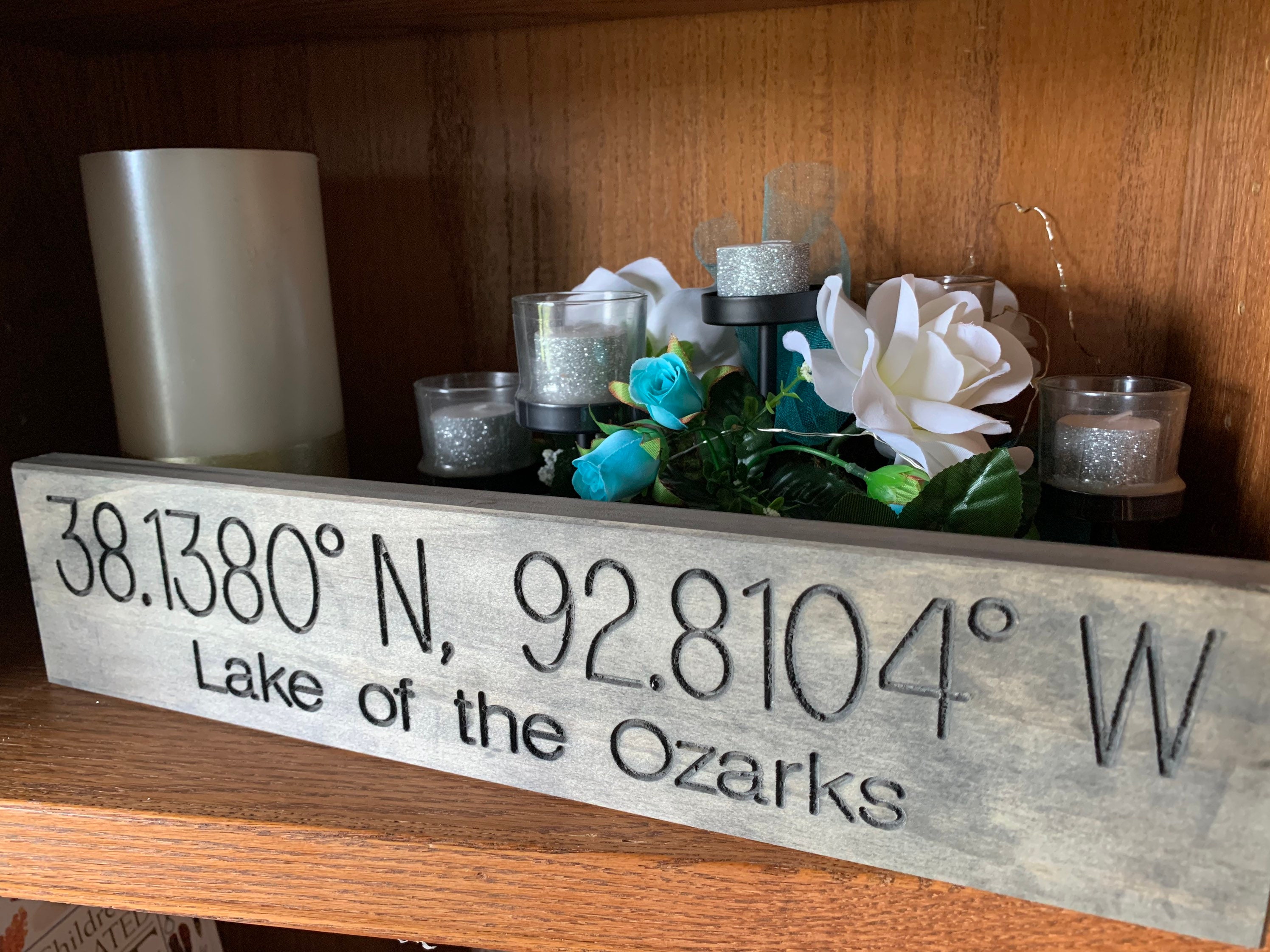 GPS Coordinates Sign Home Sign Rustic Sign Shelf Sitter - Etsy