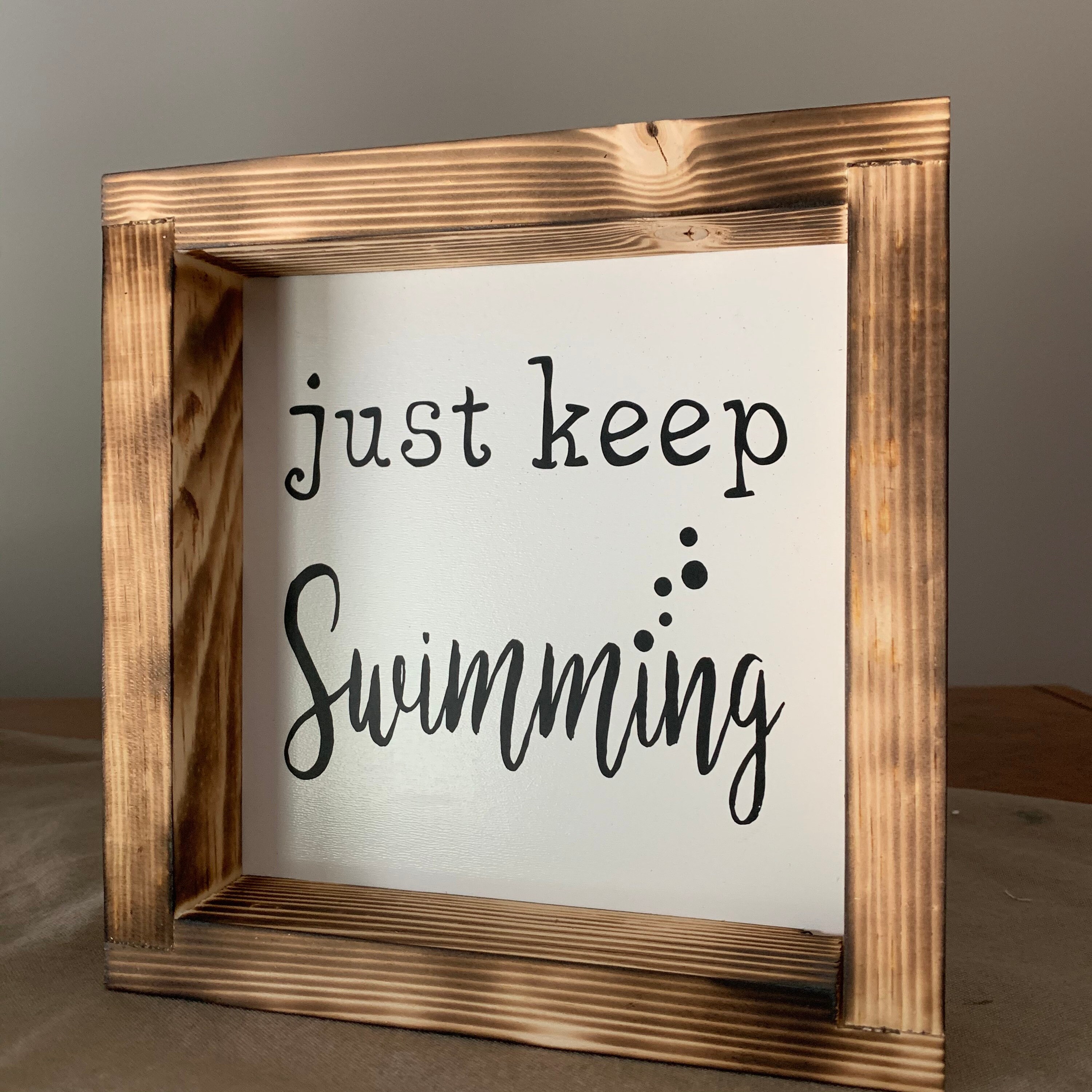 Just Keep Swimming Sign Pool Decor Beach Sign Lake Sign - Etsy
