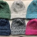 Knit Hats, Beanie, Tweed Knit Hats for Women and Men Sized Small and ...