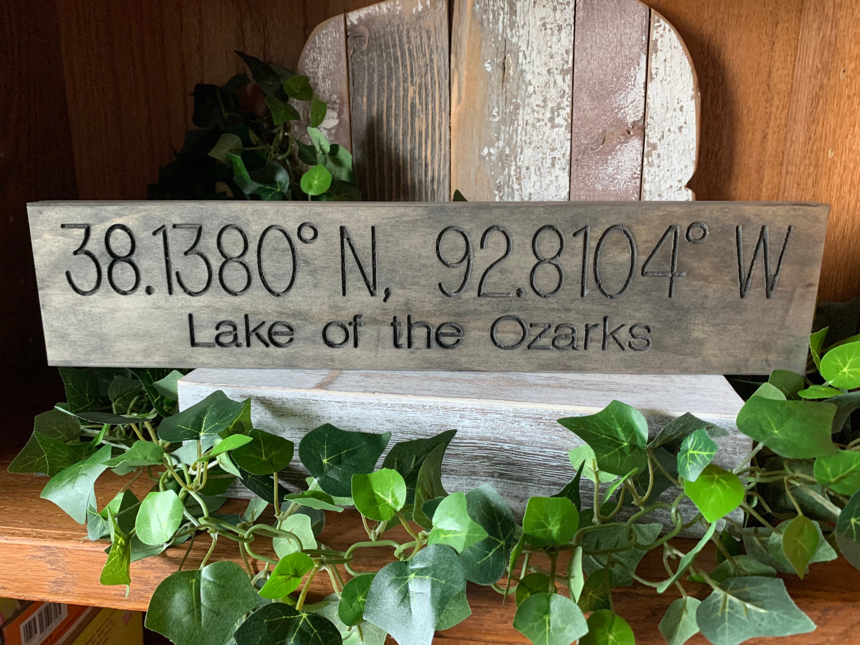 GPS Coordinates Sign Home Sign Rustic Sign Shelf Sitter - Etsy