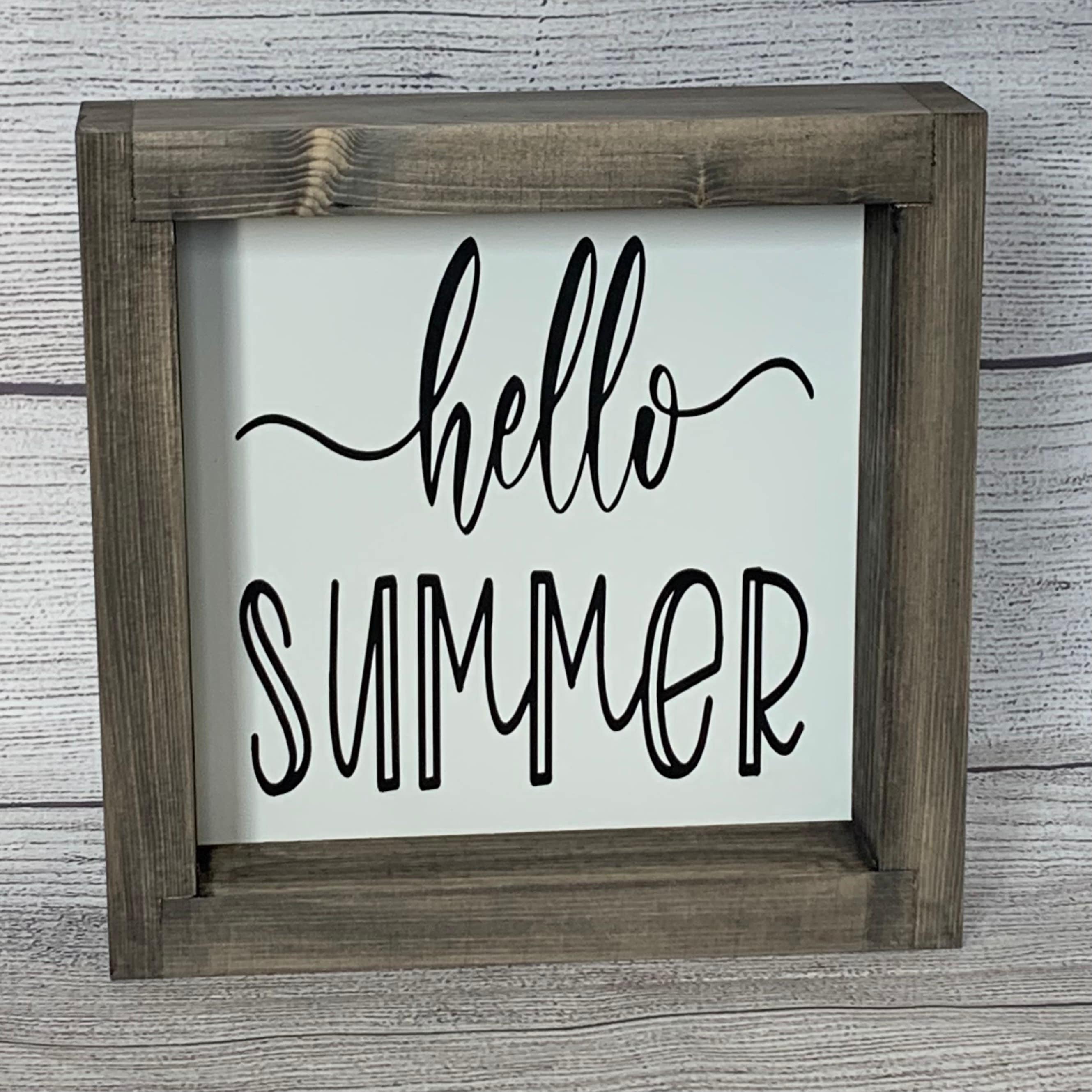 Hello Summer Sign Farmhouse Decor Wall Hanging Summer Decor - Etsy