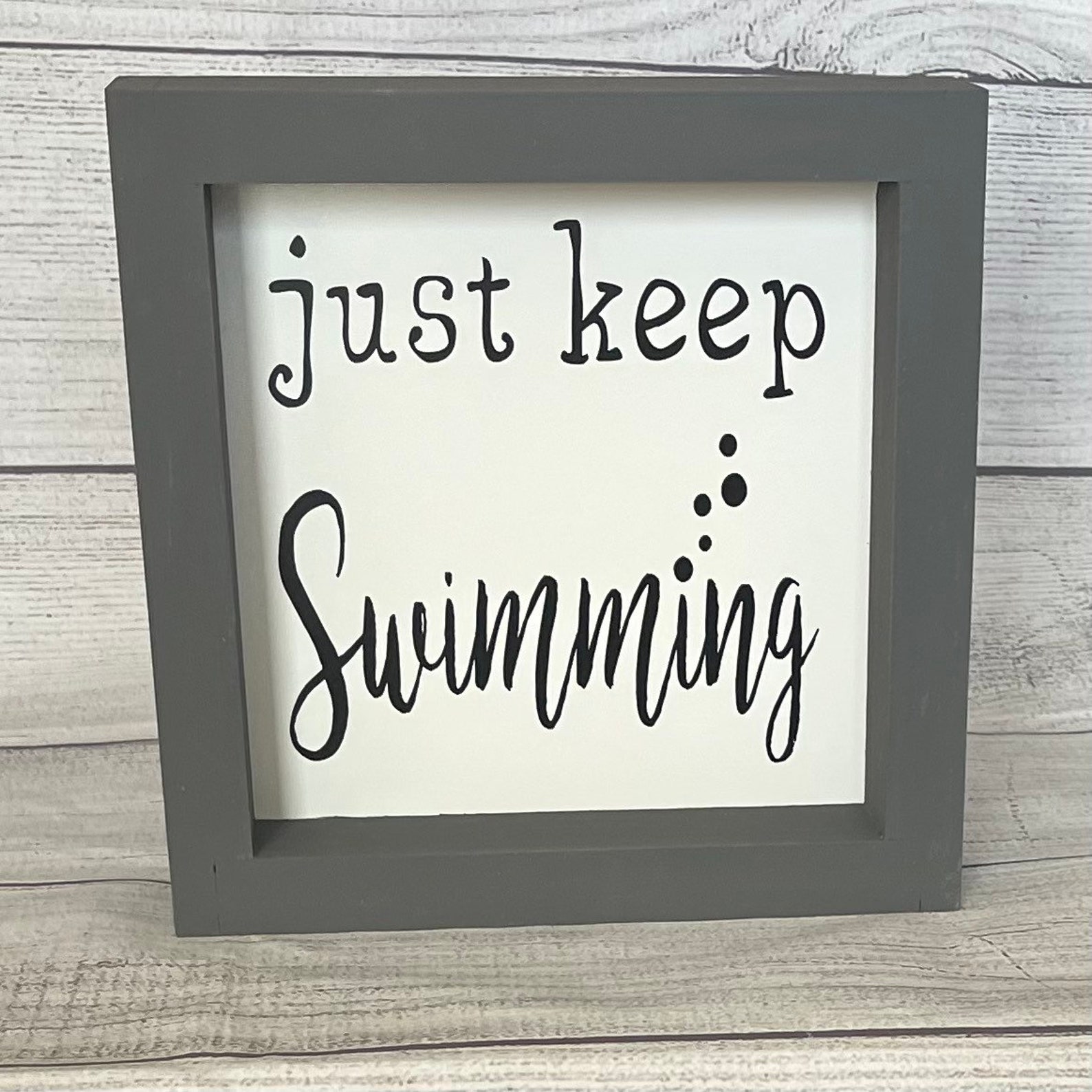 Just Keep Swimming Sign Pool Decor Beach Sign Lake Sign - Etsy