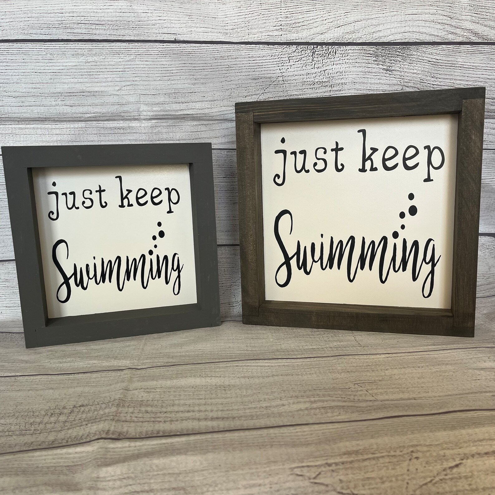 Just Keep Swimming Sign, Pool Decor, Beach Sign, Lake Sign, River Sign ...
