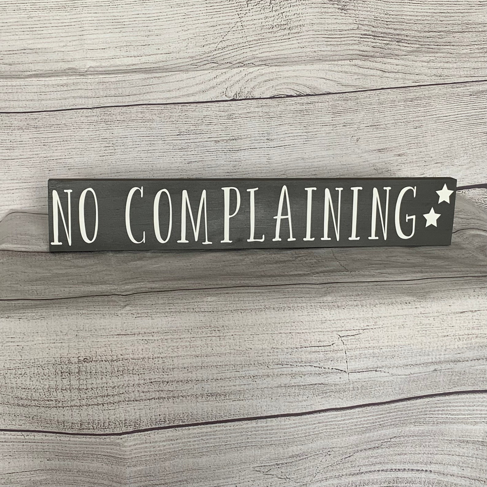 No Complaining Wood Sign Wood Sign Office Sign Teacher | Etsy