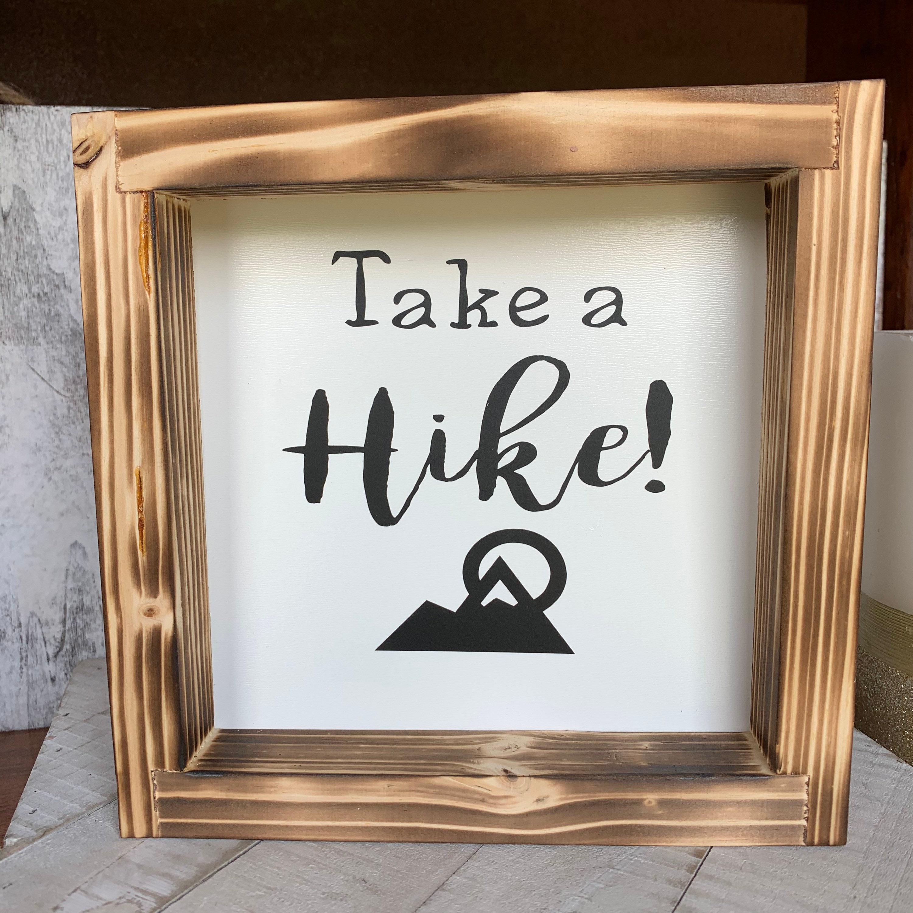 Hiking Sign Take a Hike Sign Vacation Sign Mountain Sign - Etsy