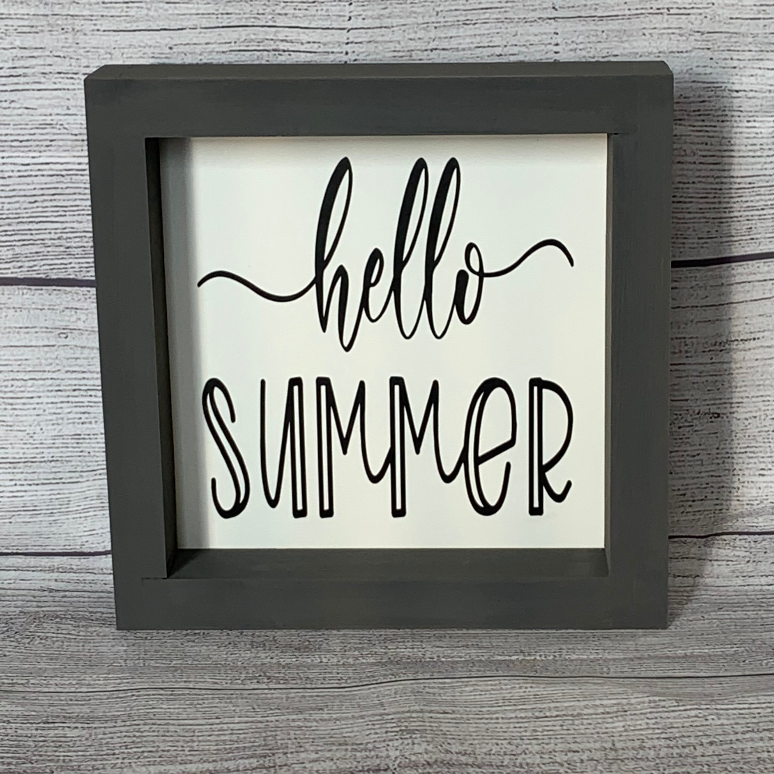 Hello Summer Sign Farmhouse Decor Wall Hanging Summer Decor - Etsy