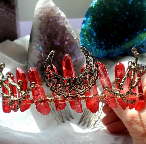 Crystal Crown, Crown, Wedding Crown, Crystal - Gem