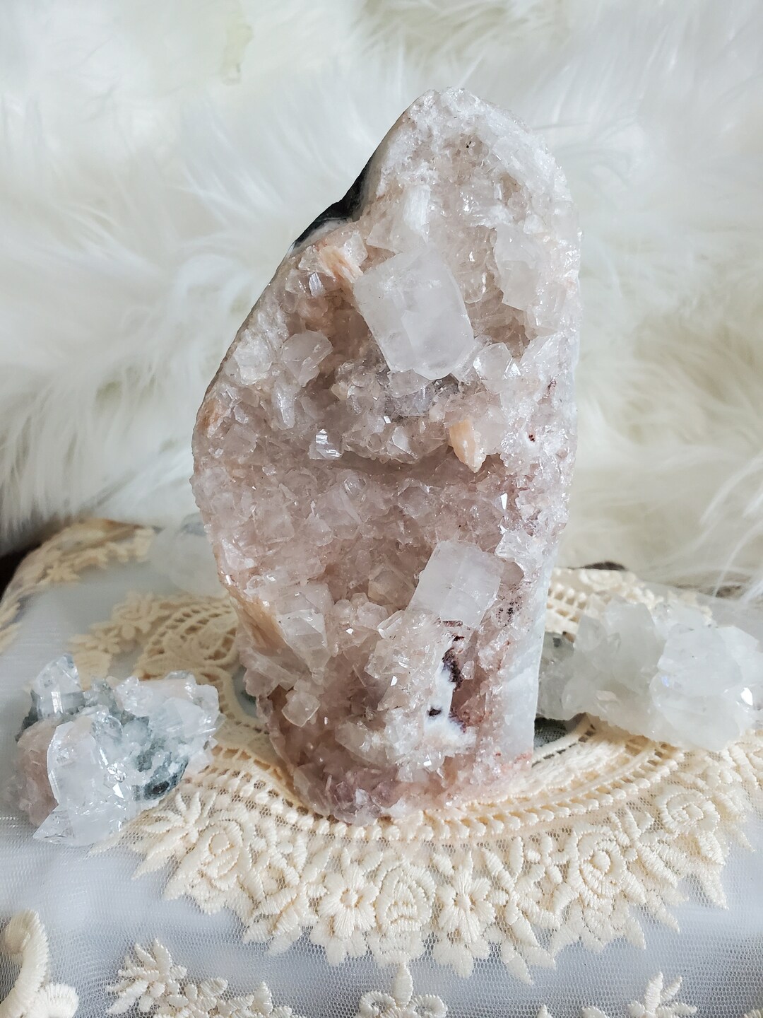 RARE Pink Apophyllite From India , Apophyllite, Crystal, Crystals - Etsy