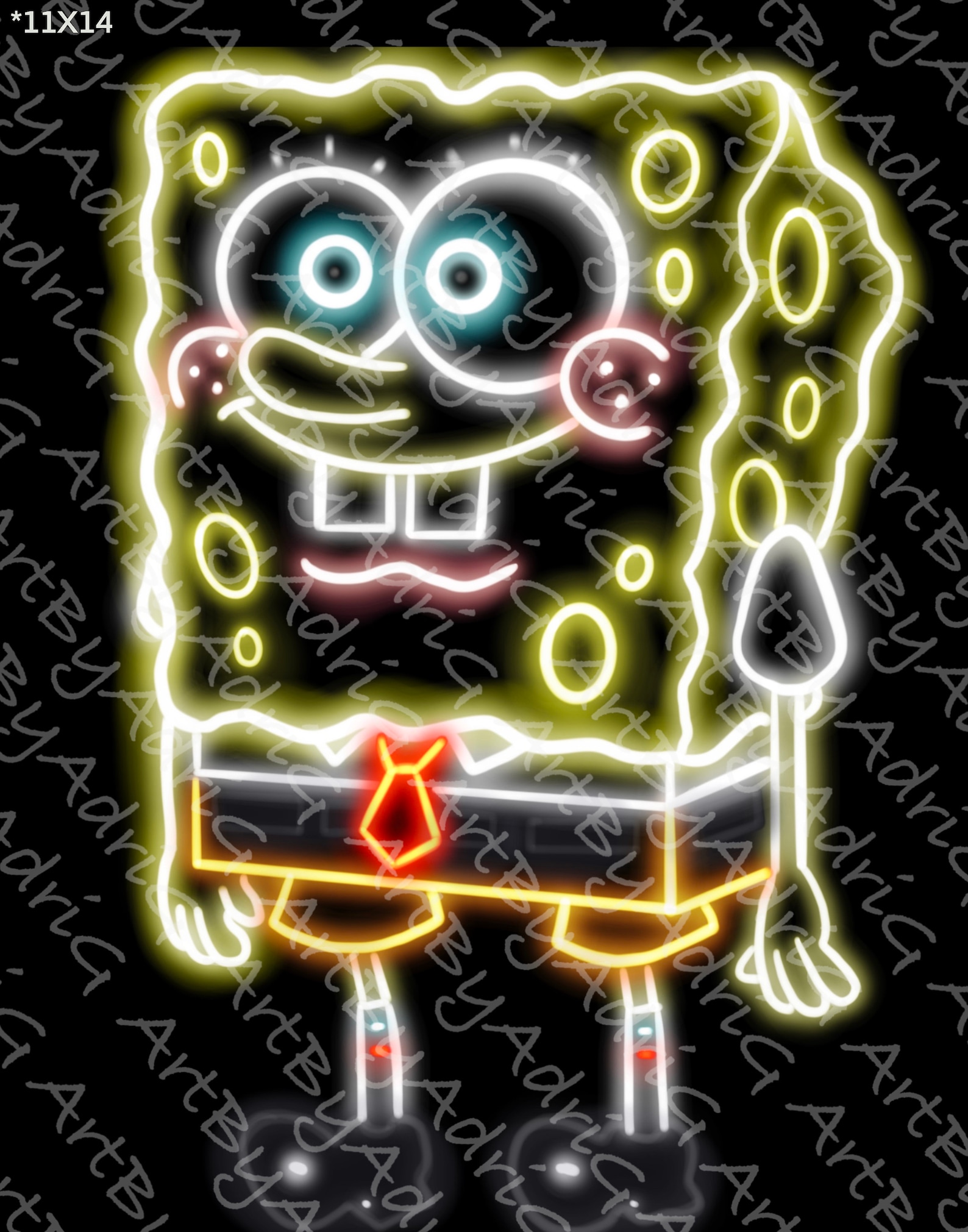 Neon Spongebob Squarepants Bundle Instant Digital Download | Etsy