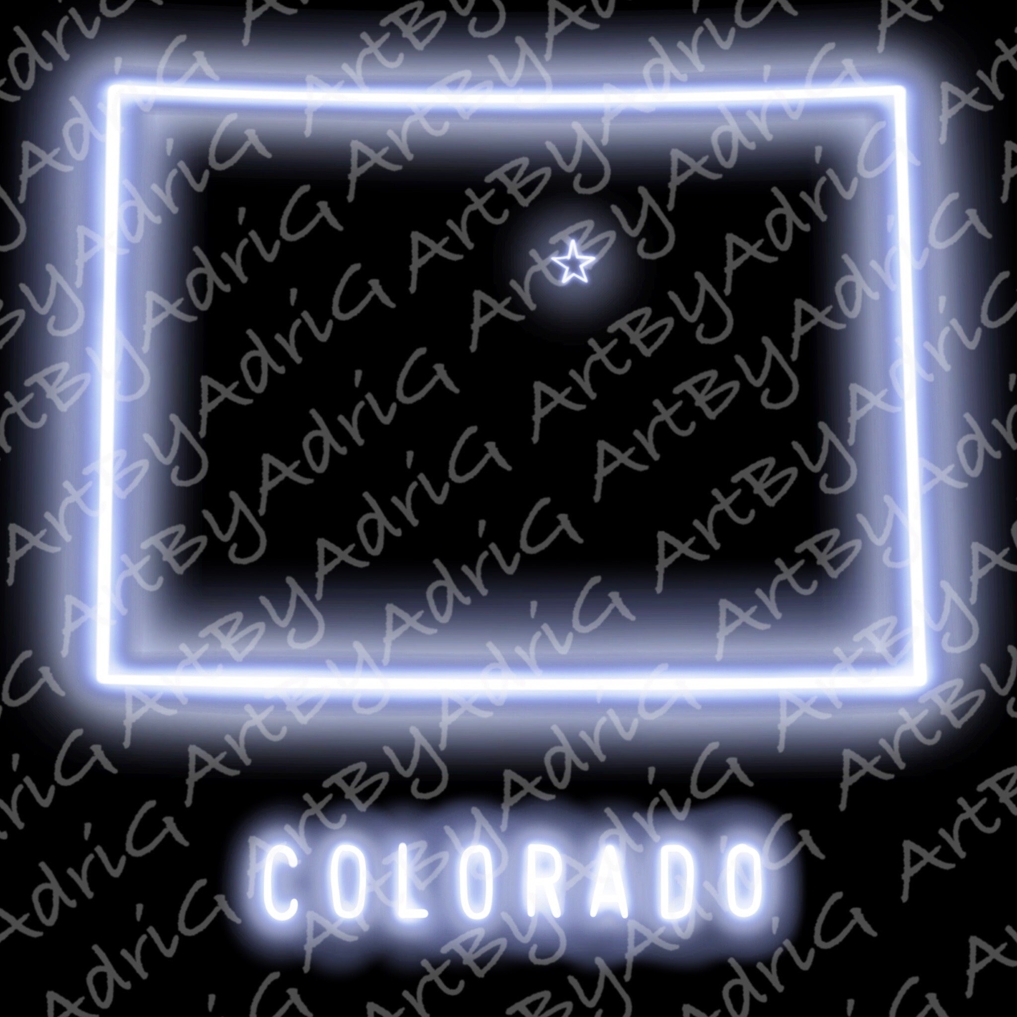 Neon State Sign | Custom Digital Download | Wall Decor | JPEG - Etsy