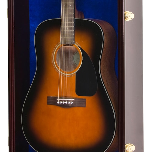 Clear Viewing Guitar Display Case Cabinet Wall Rack for Fender - Etsy