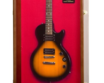 Guitar Display Case Cabinet Wall Rack for Fender Bass Acoustic | Etsy