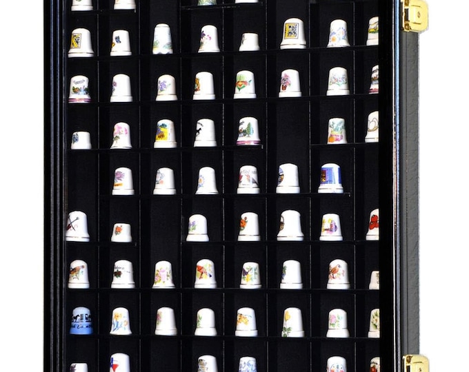 Vintage Thimbles in Display Case - Etsy