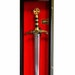 1 Long Sword Display Case Cabinet Wall Shadowbox Medieval Swords Prop ...