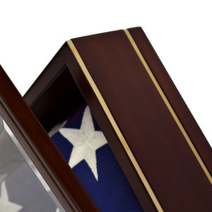 Old Glory Flag Display Case for 5x9' Memorial / Burial / Funeral Shelf ...