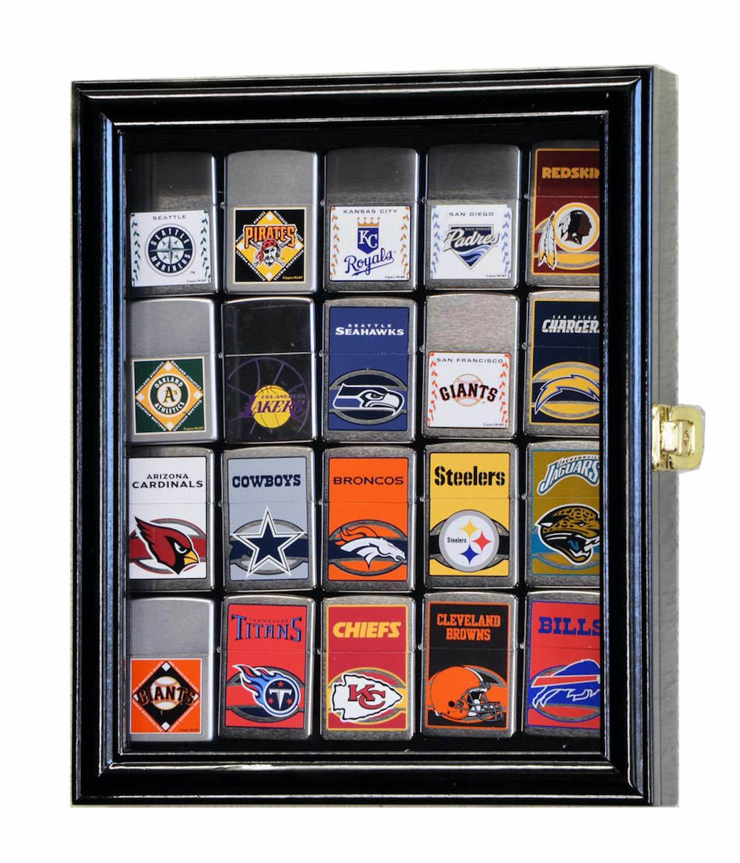 20 Lighters Display Display - Wall Displaying Cabinet Lighter Shadowbox ...