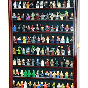 Large 110+ Mini Figures Minifigures Display Case Cabinet Small Action ...