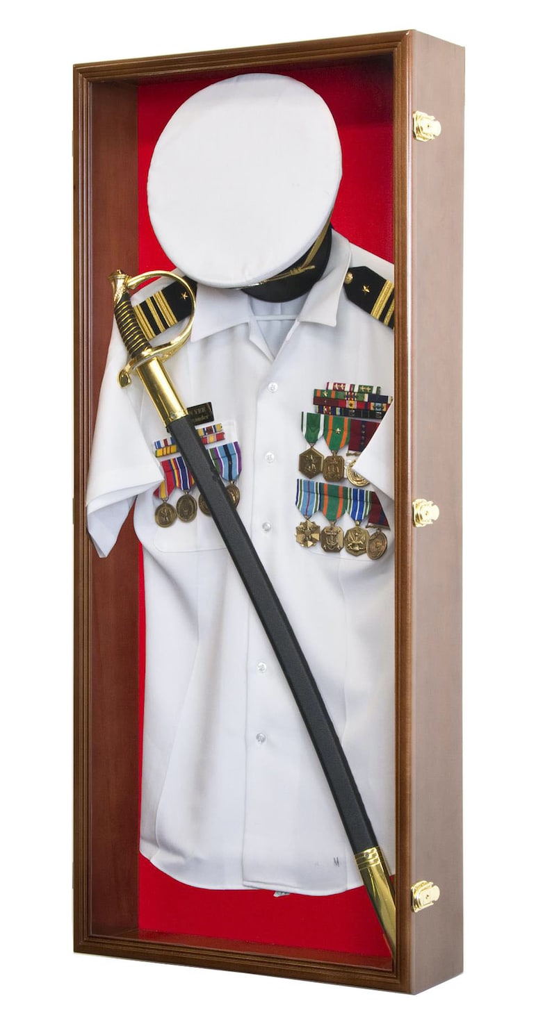 Military Shadow Box Display Case Cabinet Army Navy Marine - Etsy