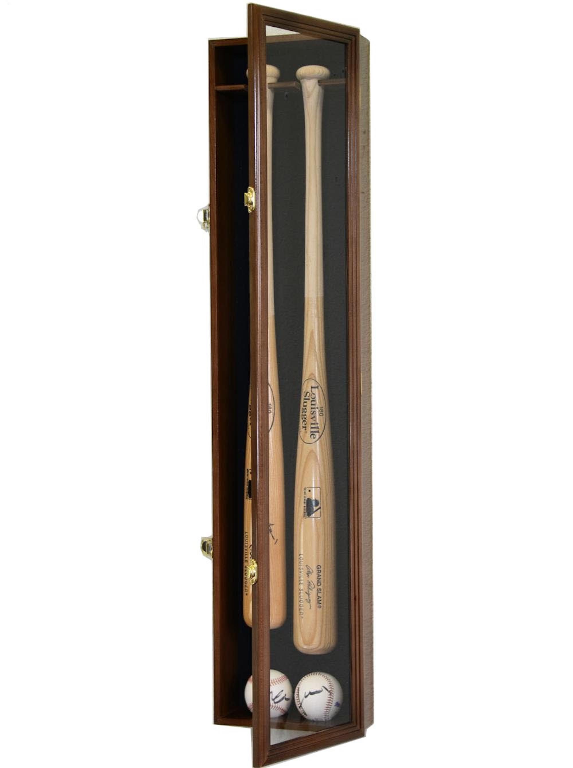 2 Baseball Bat Display Case Cabinet Holder Wall Rack W/98% UV - Etsy