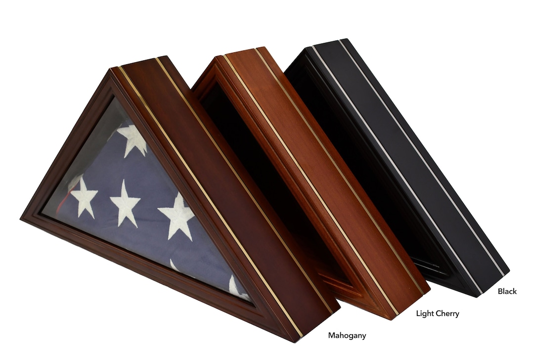 Old Glory Flag Display Case for 5x9' Memorial / Burial / Funeral Shelf ...