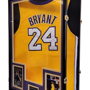 Large Jersey or Uniform Display Case (w/ Custom Double Matting) Cabinet ...