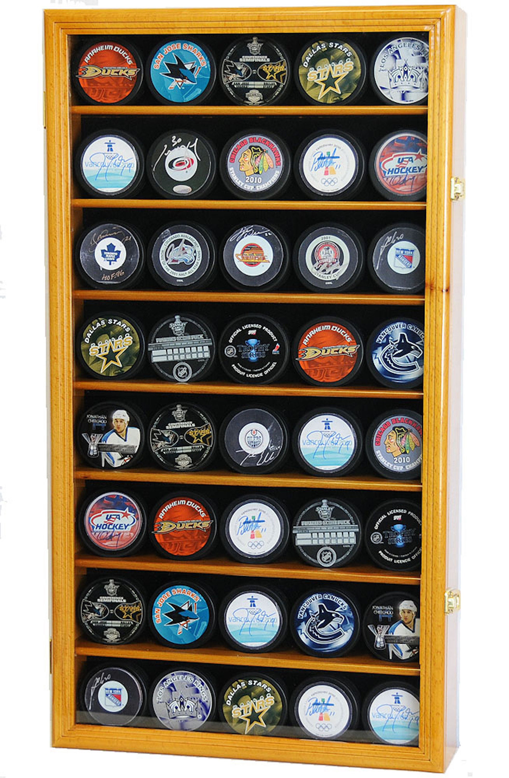 40 Hockey Puck Display Case Cabinet Holder Rack Stand 98% UV - Etsy