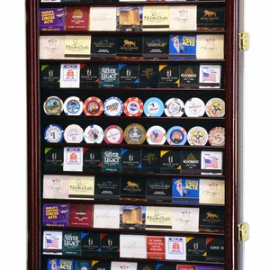117 Matches Matchbook Display Case Wall Cabinet Holder W/ 98% UV ...