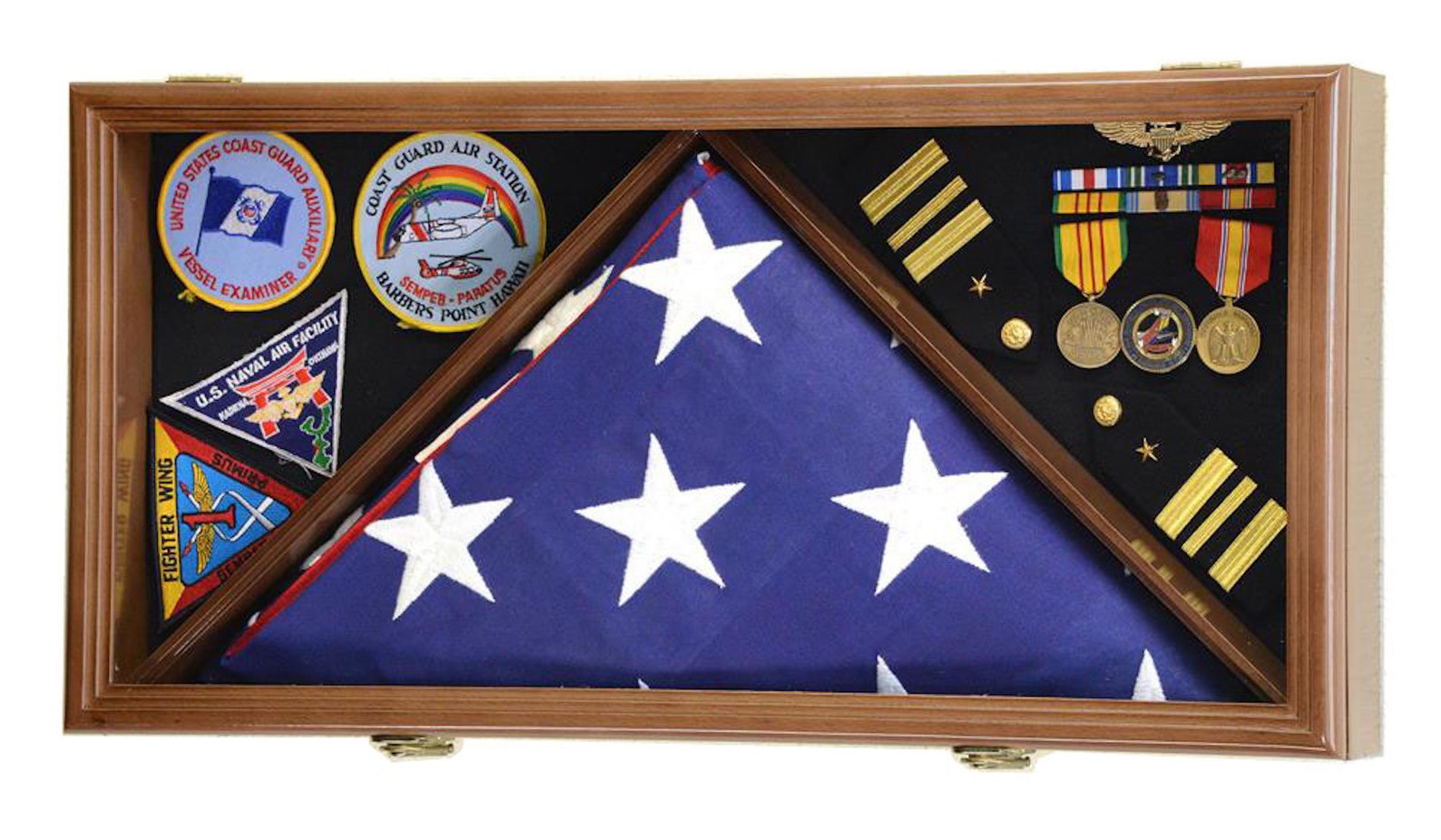 Flag and Medals Display Case Cabinet Pin Military Ribbons | Etsy