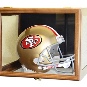 Football Helmet Display Case Cabinet Holder Shelf (wall Mounting/free ...