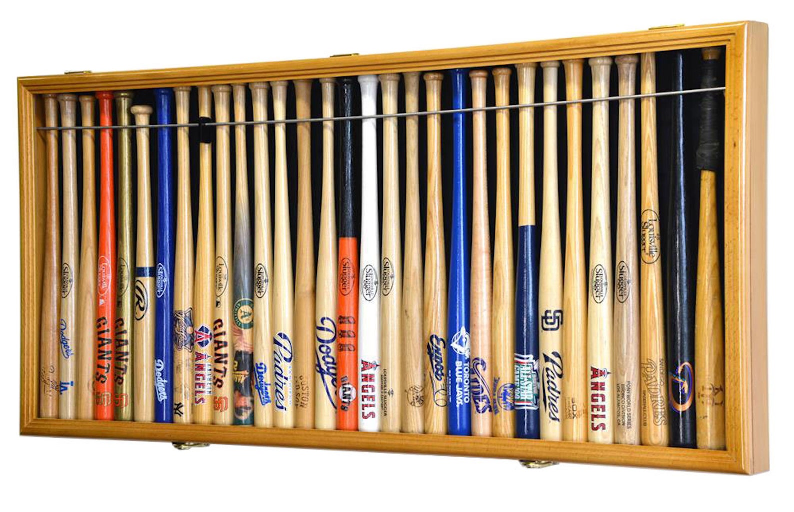 Large Mini 18 Bat Baseball Display Case Cabinet Holder Rack W/98% UV ...
