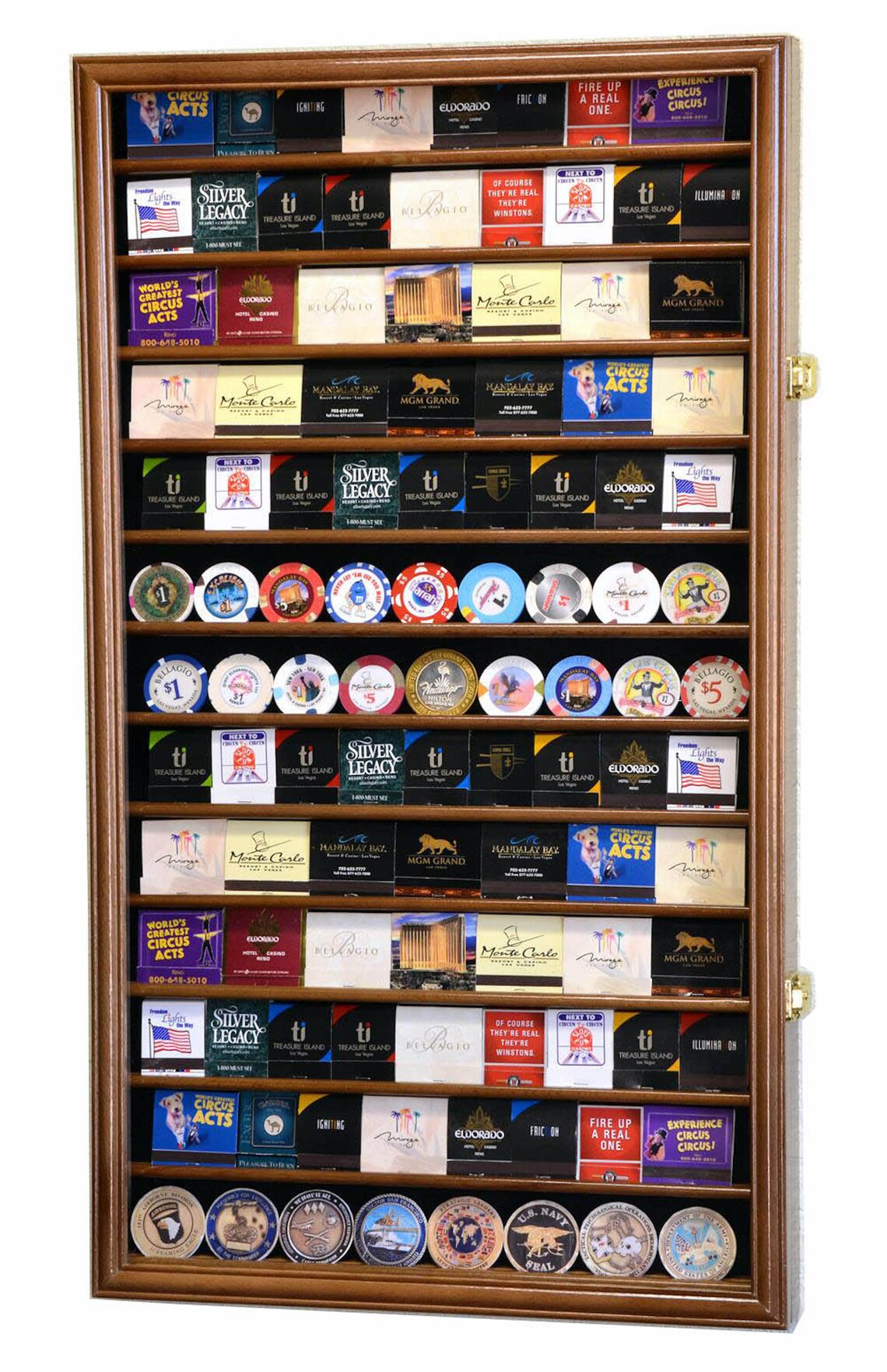 117 Matches Matchbook Display Case Wall Cabinet Holder W/ 98% - Etsy