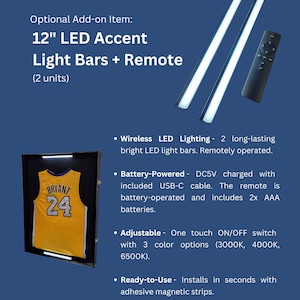 Large Jersey or Uniform Display Case (w/ Custom Double Matting) Cabinet ...