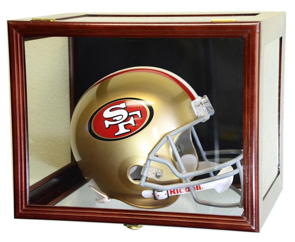 Football Helmet Display Case Cabinet Holder Shelf wall - Etsy