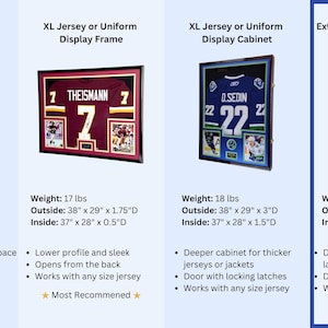 Extra Deep Jacket, Uniform, Jersey Display Case (custom Double Matting ...