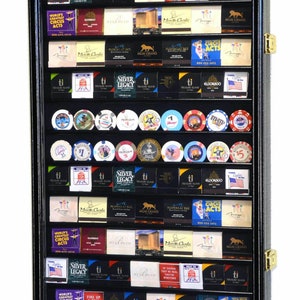117 Matches Matchbook Display Case Wall Cabinet Holder W/ 98% UV ...
