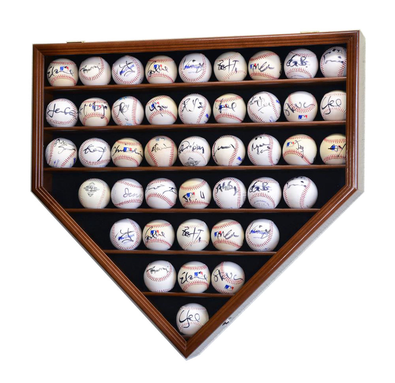 43 Baseball Display Case Cabinet Holder Rack Home Plate Shaped - Etsy