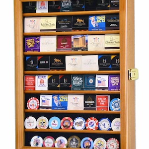 64 Matches Matchbook Display Case Wall Cabinet Holder W/ 98% UV ...
