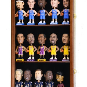 Bobble Head Figurine Action Figures Display Case Cabinet Holder Rack W ...
