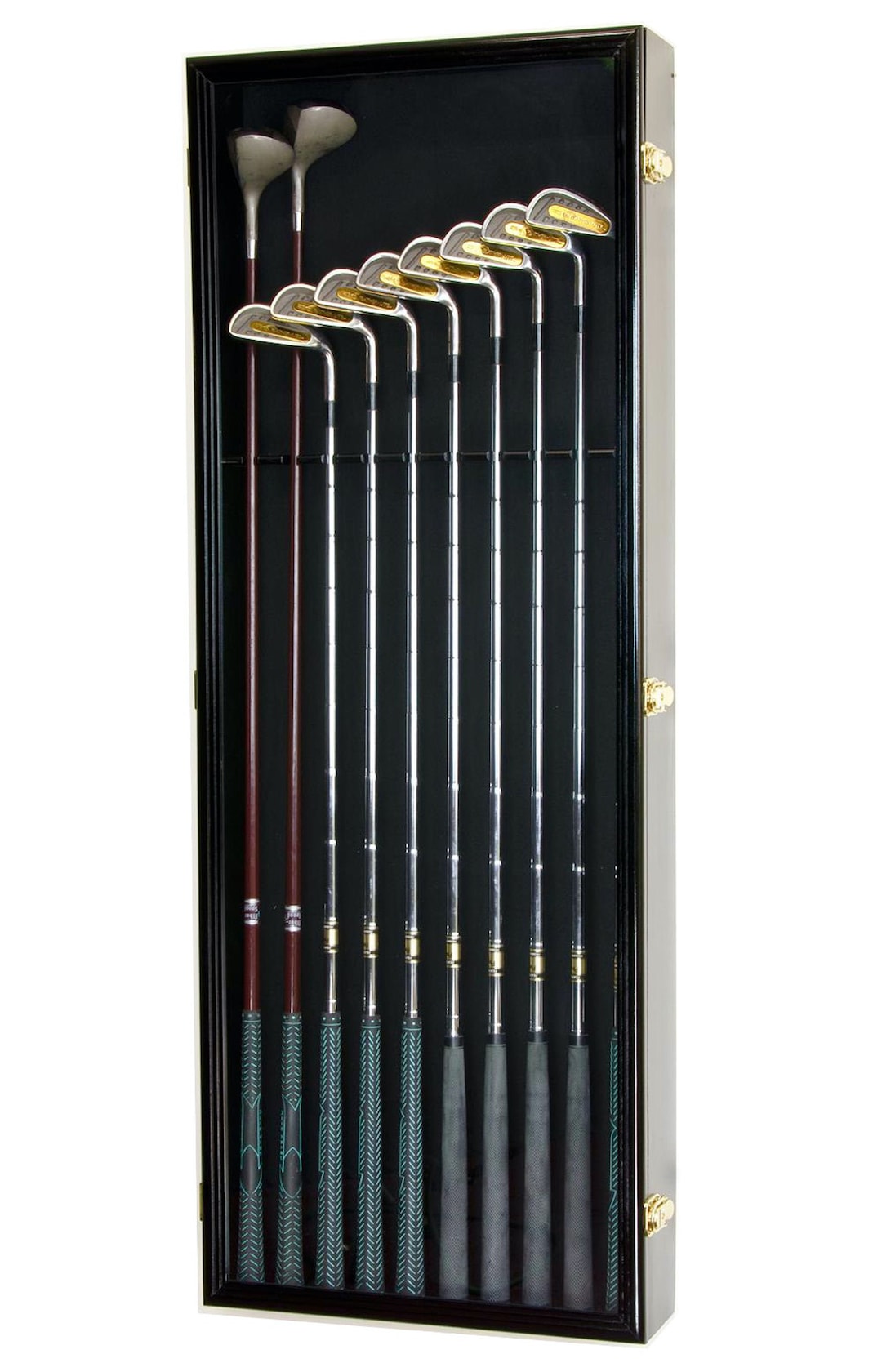 Large Golf Clubs Display Case Cabinet Rack Holder (driver, Iron, Putter ...