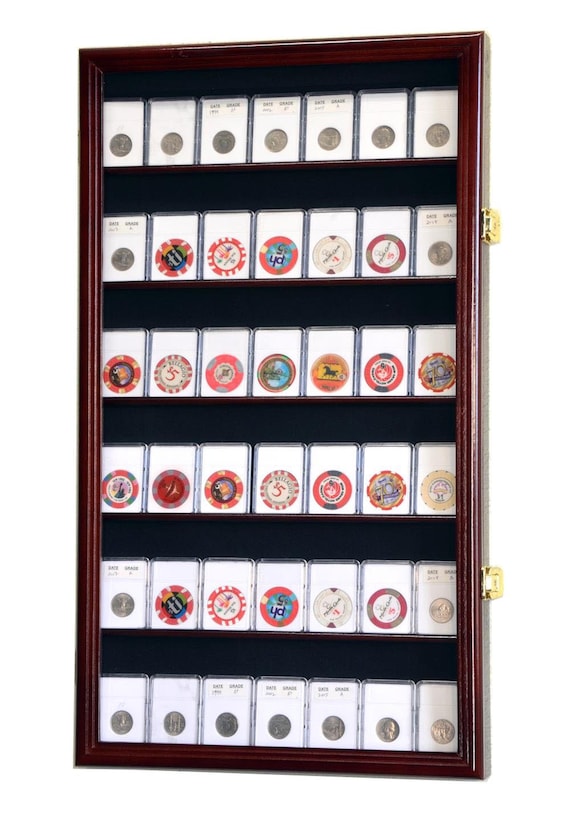 42 Collector NGC PCGS ICG Coin Slab Display Case Wall Cabinet - Etsy
