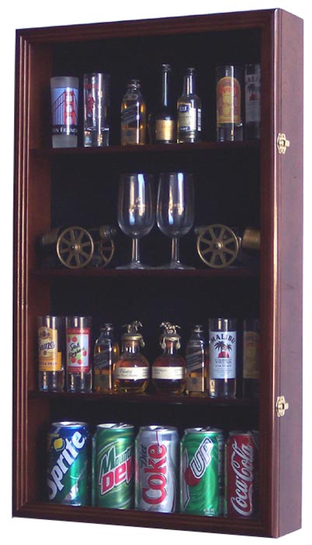 Mini Liquor Bottle / Tall Shot Glass, Shooter Display Case Cabinet ...