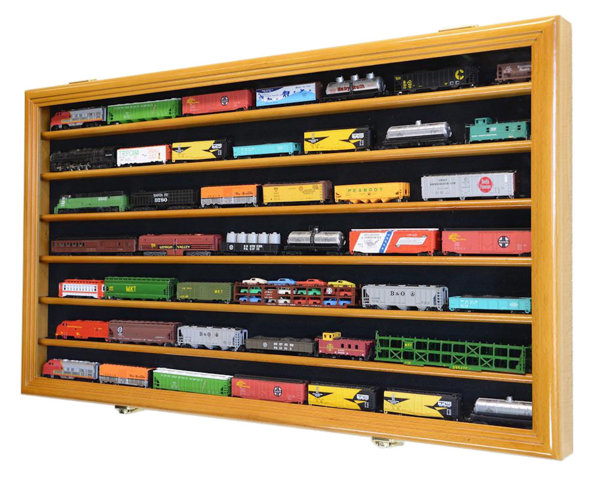 N Scale Train Display Case Model Car Cabinet Wall Rack W/ 98% UV ...