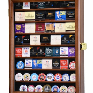 64 Matches Matchbook Display Case Wall Cabinet Holder W/ 98% UV ...
