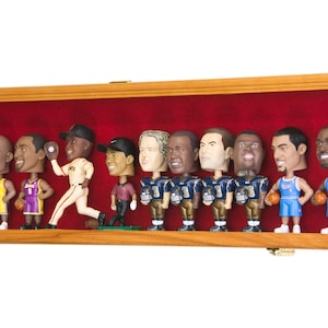 Long Bobble Head Figurine Display Case Cabinet Holder Rack Shadowbox W ...
