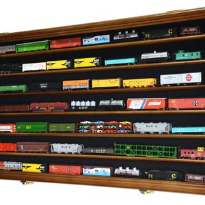 N Scale Train Display Case Model Car Cabinet Wall Rack W/ 98% UV ...