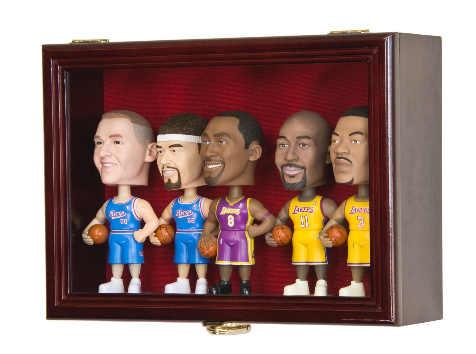 Small Bobble Head Figurine Display Case Cabinet Holder Rack W/98% UV ...