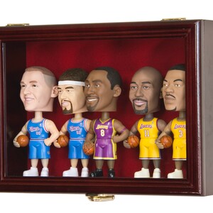 Small Bobble Head Figurine Display Case Cabinet Holder Rack W/98% UV ...