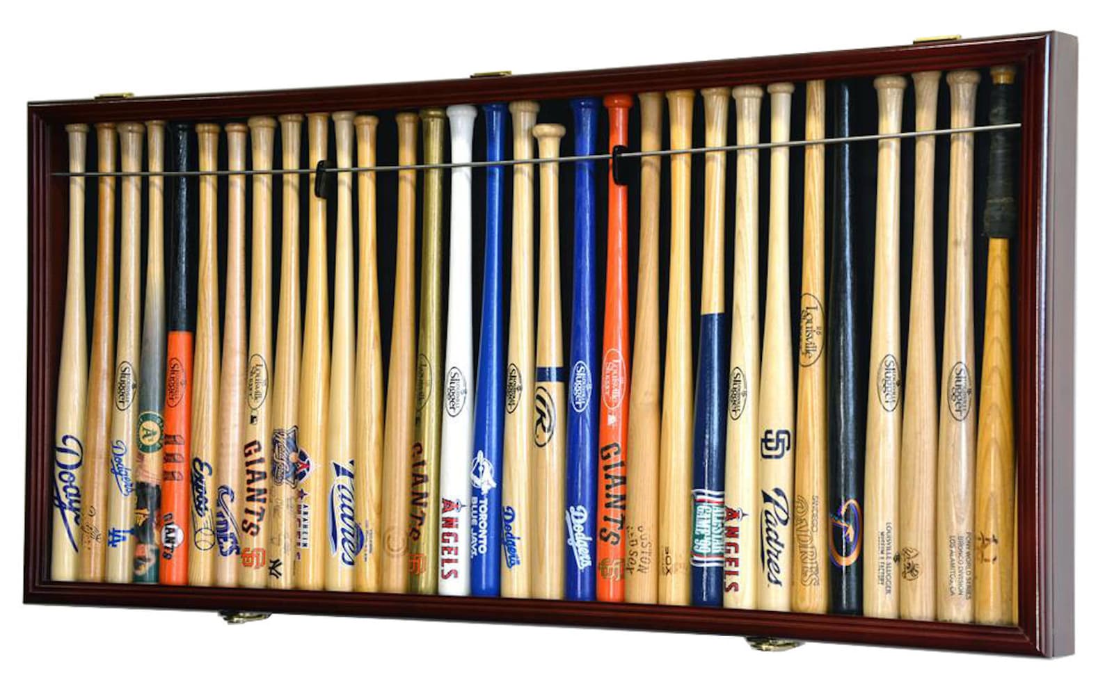 Large Mini 18 Bat Baseball Display Case Cabinet Holder Rack W/98% UV ...